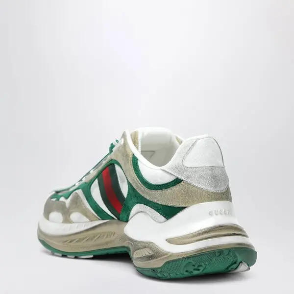 Gucci Suede Leather Sneakers With Délavé Effect
