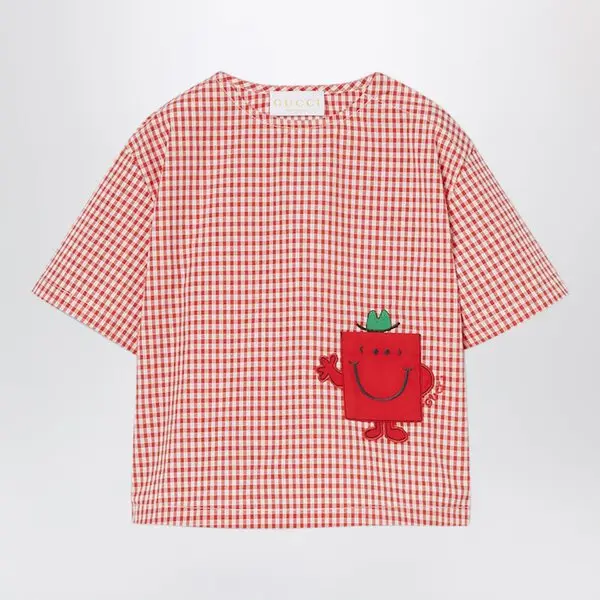 Gucci Checked Cotton T-shirt
