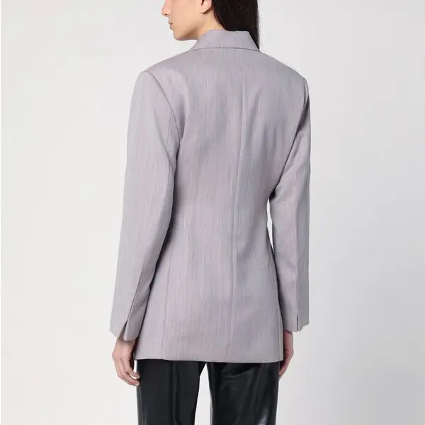 Victoria Beckham Belted Light Wool Jacket