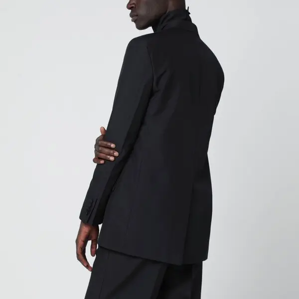 Gucci Double-breasted Jacket In Technical Panama