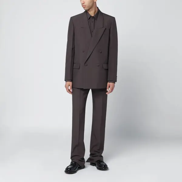 Gucci Double-breasted Jacket In Technical Panama Fabric