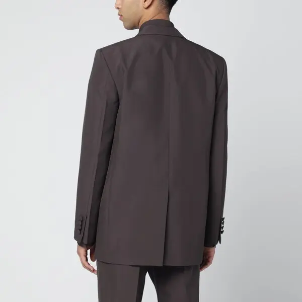 Gucci Double-breasted Jacket In Technical Panama Fabric