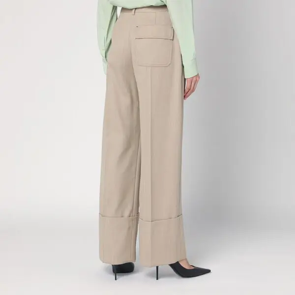 Victoria Beckham Wool Wide-leg Trousers