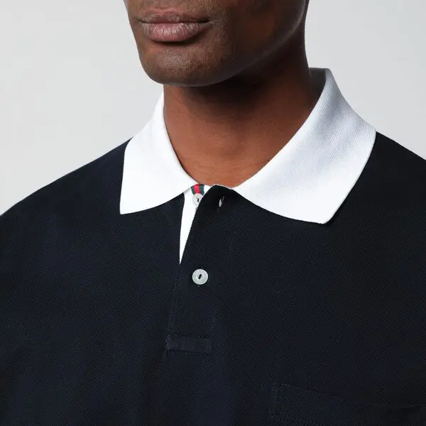 Gucci Stretch Cotton Piqué Polo Shirt
