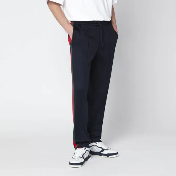 Gucci Dark Technical Jersey Track Pants