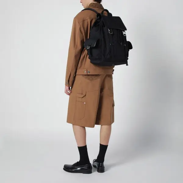 Gucci Large Gg Fabric Backpack