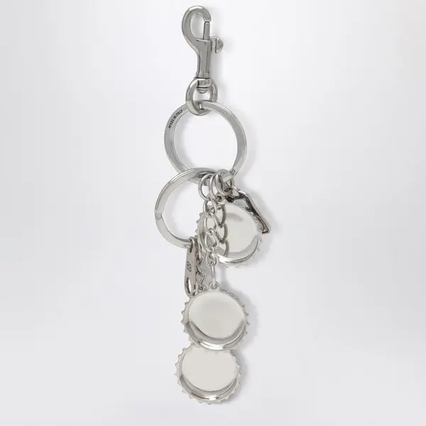 Balenciaga Logo Bottle Cap Keychain Charm