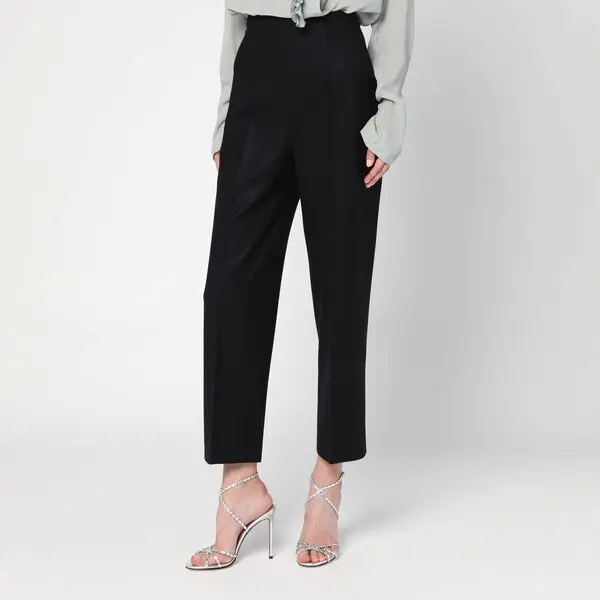 Alberta Ferretti Tailored Virgin Wool Blend Trousers