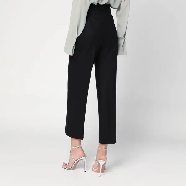 Alberta Ferretti Tailored Virgin Wool Blend Trousers