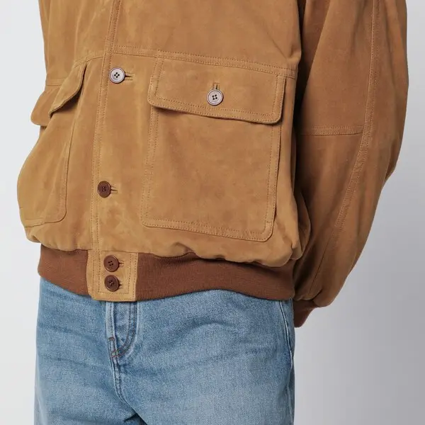 Saint Laurent Suede Bomber Jacket