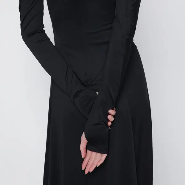 Victoria Beckham Asymmetric Midi Dress