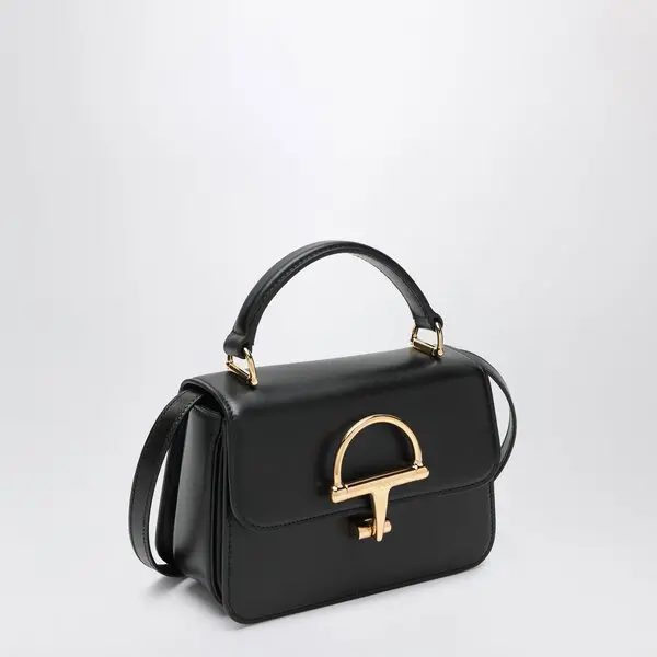 Gucci Small Siena Top Handle Bag In Leather - Black