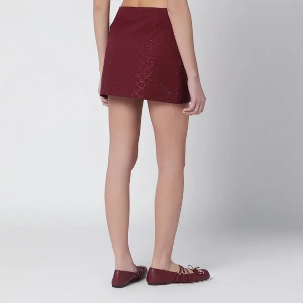 Gucci Mini Gg Crystal Skirt