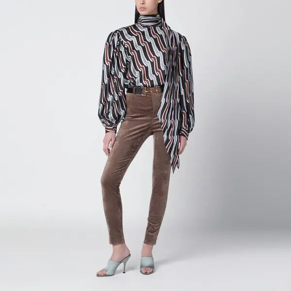 Gucci Printed Silk Twill Blouse