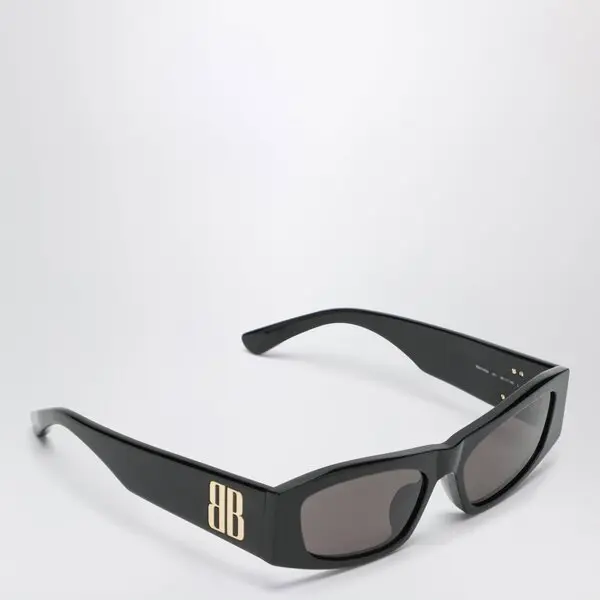 Balenciaga Nano Rectangular Sunglasses - Black