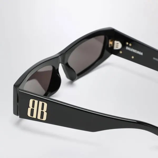Balenciaga Nano Rectangular Sunglasses - Black