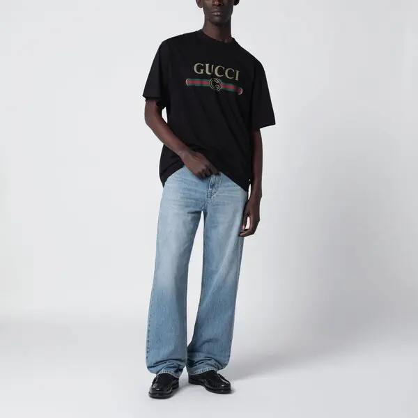 Gucci Loose-fit Washed Denim Jeans