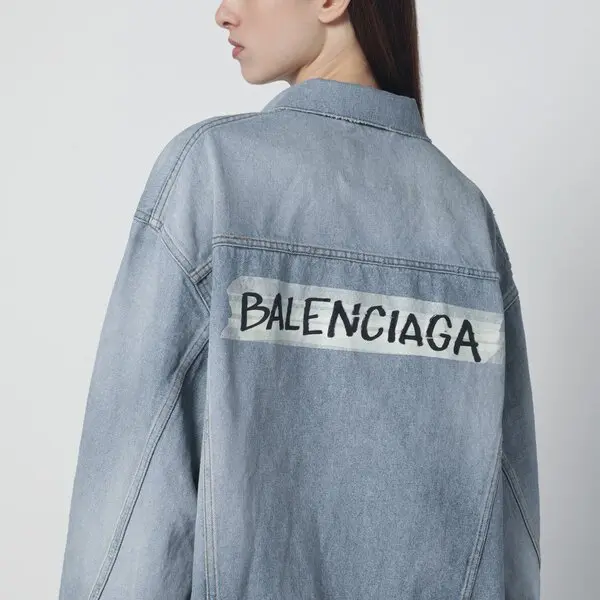 Balenciaga Distressed Denim Jacket