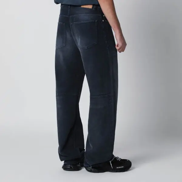 Balenciaga Wide-leg Washed-effect Jeans