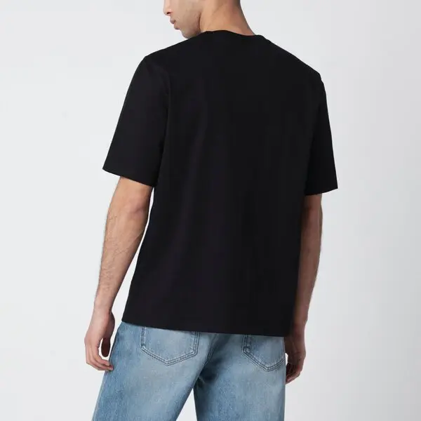 Saint Laurent Oversized T-shirt With Logo Embroidery