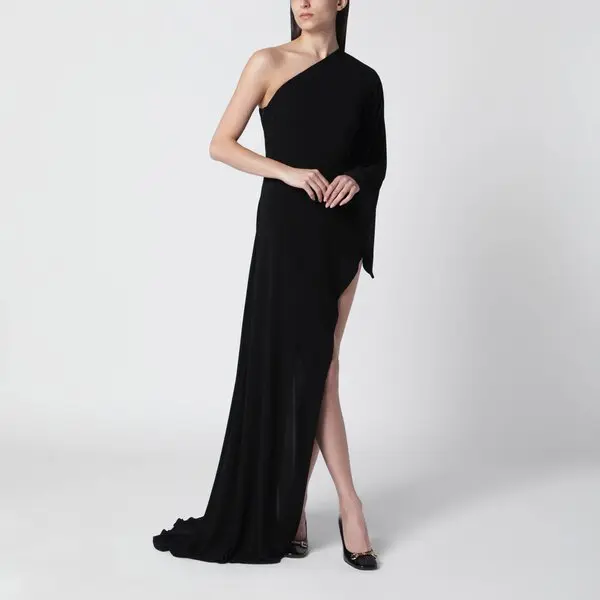 Gucci Long One-shoulder Asymmetrical Viscose Jersey Dress