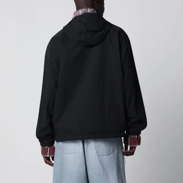 Balenciaga Technical Hooded Track Jacket In Polyamide