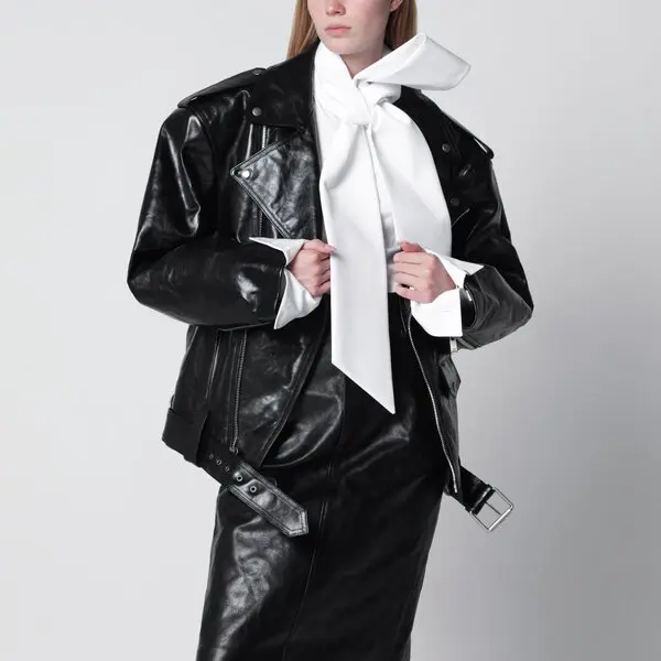 Saint Laurent Leather Quilted Biker Jacket