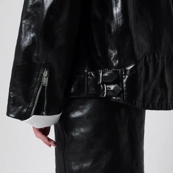Saint Laurent Leather Quilted Biker Jacket