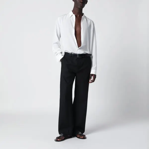 Gucci Wool Trousers With Gg Pattern