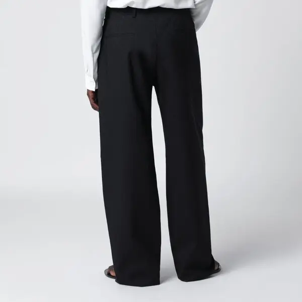 Gucci Wool Trousers With Gg Pattern