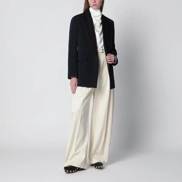 Bottega Veneta Grain De Poudre Wool Tuxedo Jacket