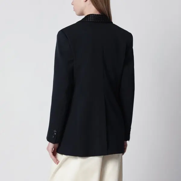 Bottega Veneta Grain De Poudre Wool Tuxedo Jacket