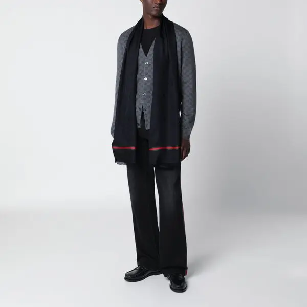 Gucci Midnight Wool And Silk Stole