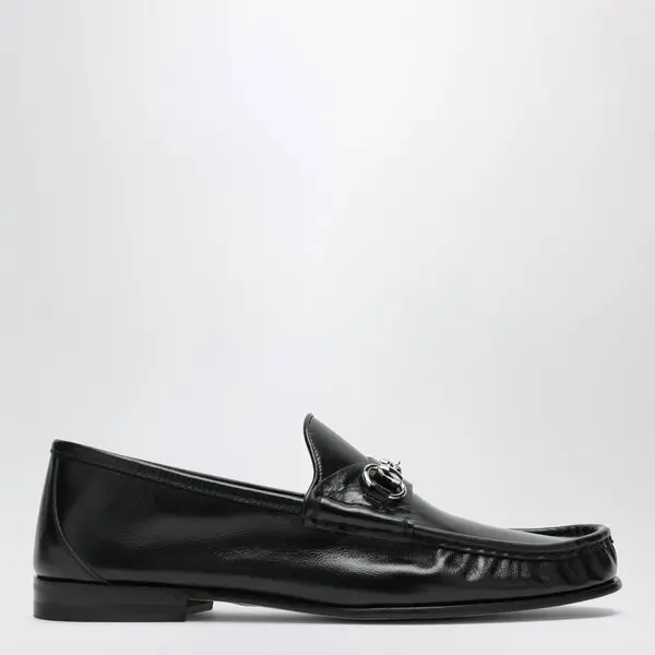 Gucci Lugano Leather Loafers With Silver Horsebit