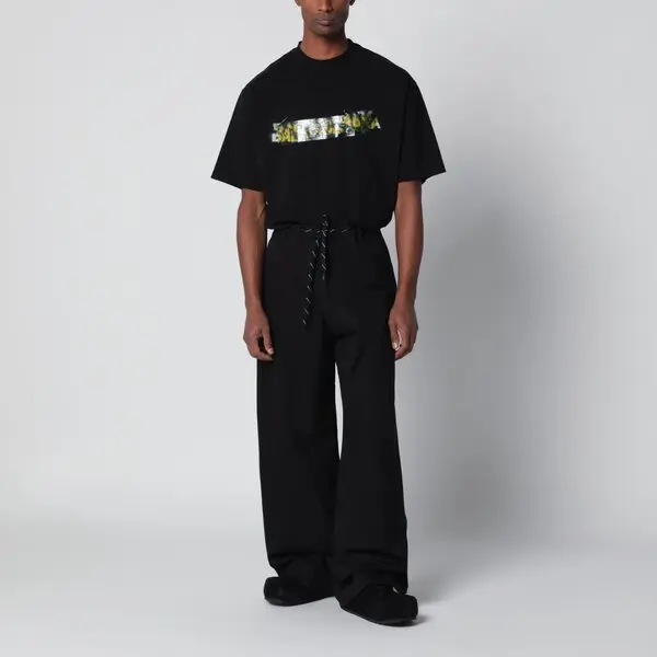Balenciaga Cotton Twill Chino Trousers - Black