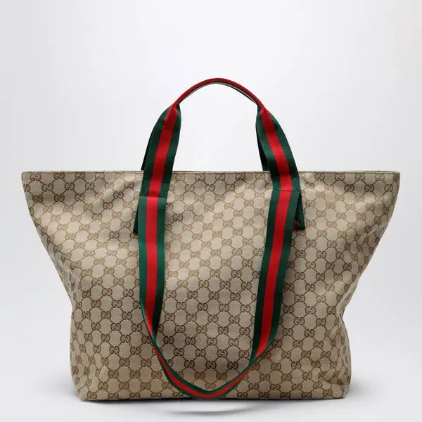 Gucci Gg Fabric Medium Shopping Bag - Beige