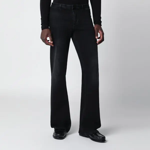 Gucci Washed Effect Stretch Denim Trousers
