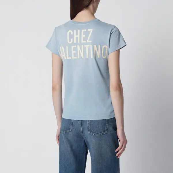 Valentino Garavani Panther Lady Cotton T-shirt - Grey