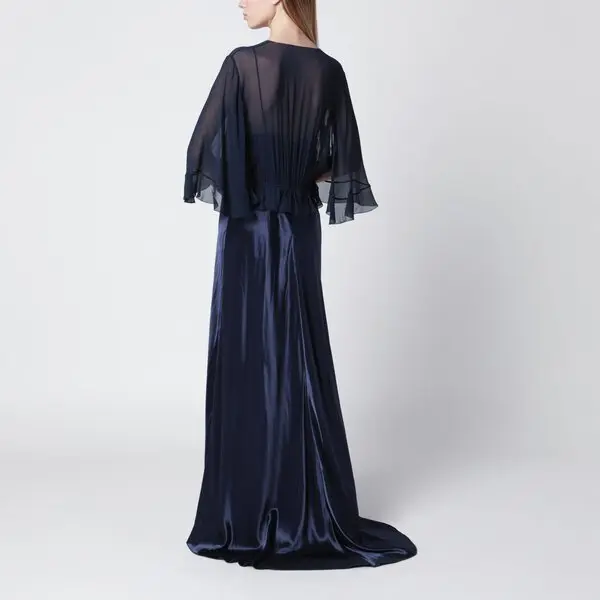 Alberta Ferretti Ruched Long Dress