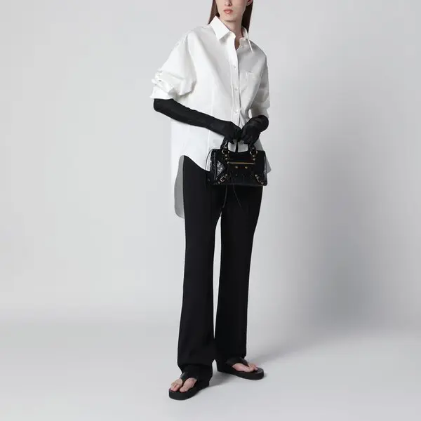Balenciaga Slim Tailored Trousers In Stretch Wool Twill
