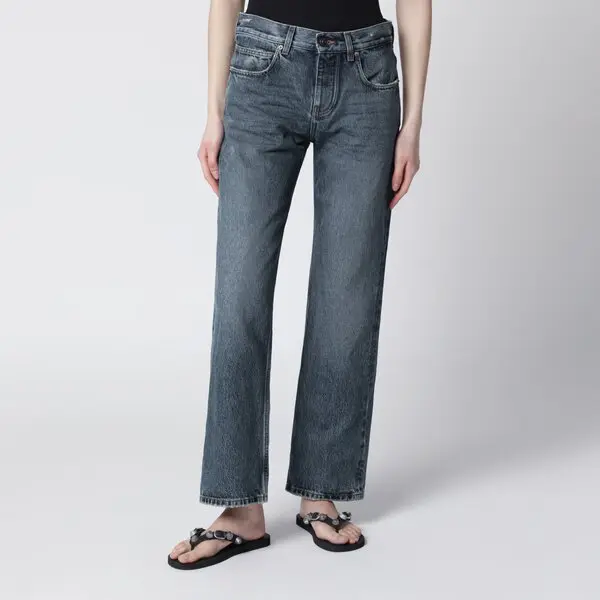 Balenciaga Distressed Cotton Denim Jeans
