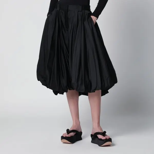 Balenciaga Balloon Skirt In Silk Blend