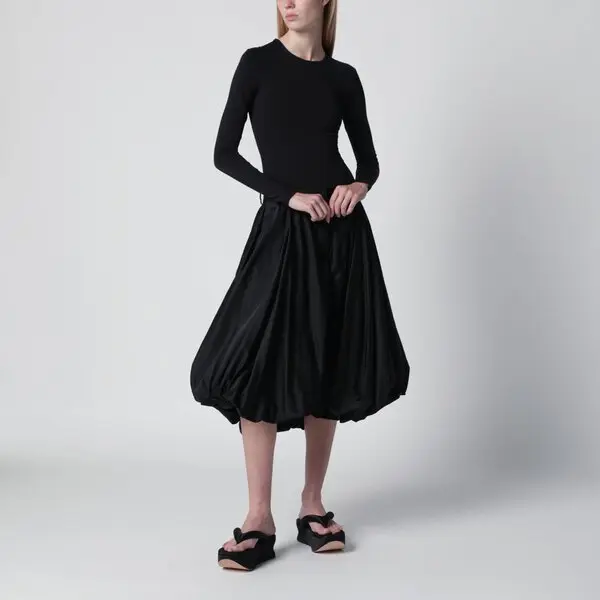 Balenciaga Balloon Skirt In Silk Blend