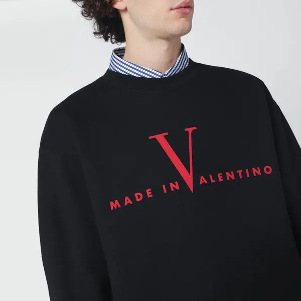 Valentino Garavani Crewneck Sweatshirt With Logo Print