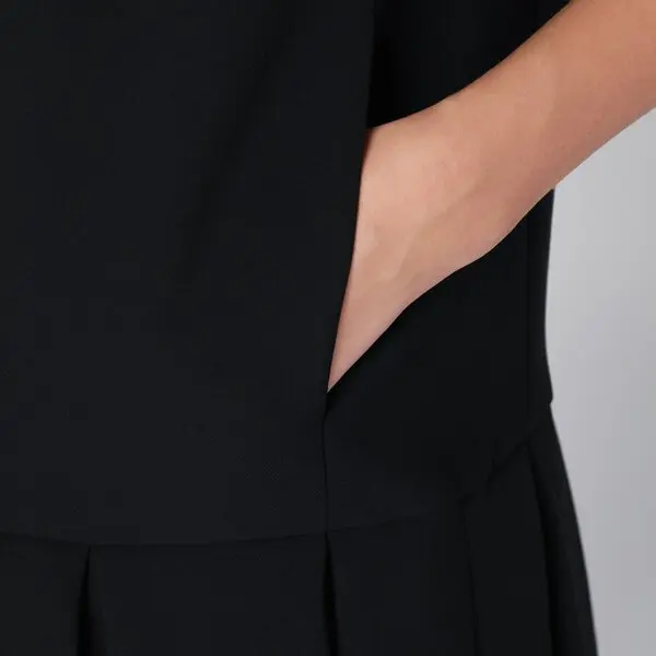 Moschino Mini Dress With Puff Sleeves And Pleated Skirt