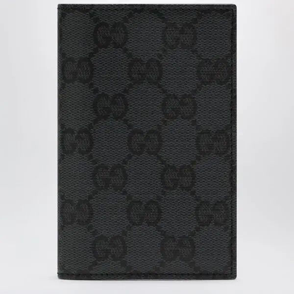 Gucci Essence Classic Card Holder In Gg Fabric - Black