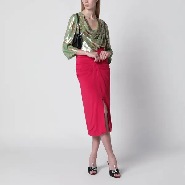 Valentino Garavani Lurex Floral Print Shirt