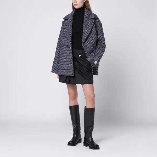 Calvin Klein Double-breasted Houndstooth Coat