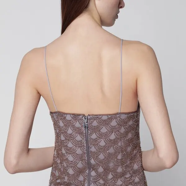 ROTATE BY BIRGER CHRISTENSEN Sequin Scalloped Mini Dress
