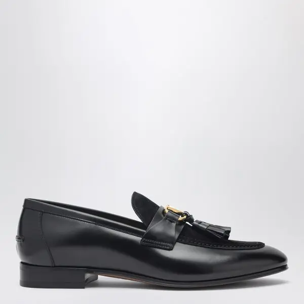 Valentino Garavani Vaniteux Loafers In Calfskin And Split Leather - Black